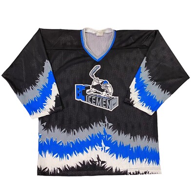 Vintage OT Sports UHL BC Icemen Hockey Jersey Adult Size 2XL Made in ...