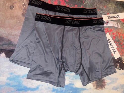 32 Degrees Cool Men's 2 Pack Comfort Boxer Brief Black Size Small | eBay