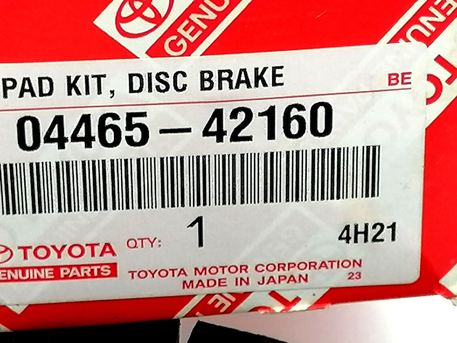 0446542160 FOR TOYOTA FRONT OEM BRAKE PADS RAV4 PRIUS +/V AURIS FITS ...