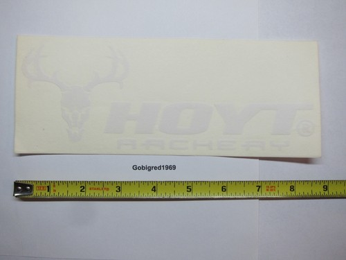 NEW HOYT Archery Buck Reverse Window Decal Sticker 3 3/8 x 8 5/8 FREE ...