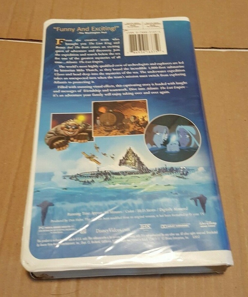 ATLANTIS THE LOST EMPIRE (VHS, 2002) WALT DISNEY ~ LIKE NEW ...
