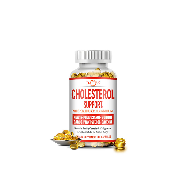 Cholesterol Support Capsules – 6 Active Ingredients – Lower Cholesterol ...