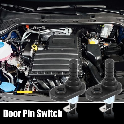 2pcs Door Pin Switch Car Engine Trunk Waterproof and Rustproof Black ...