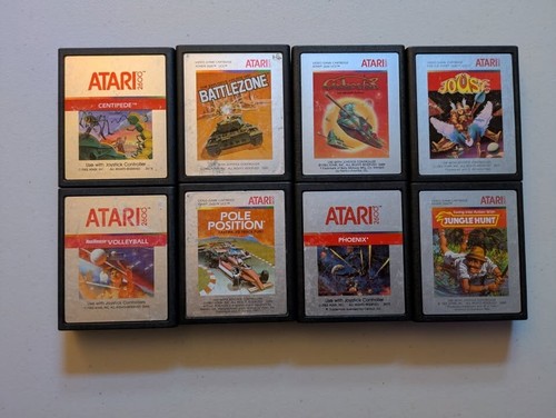Atari 2600 Silver Label Cartridge Bundle - Cleaned and Tested | eBay