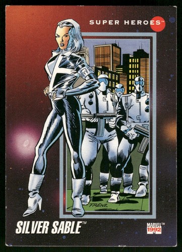Silver Sable VG 65 1992 Impel Marvel Universe Marvel Card | eBay
