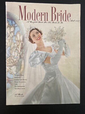 Modern Bride Magazine volume 1 number 1 - Fall 1949 first issue | eBay