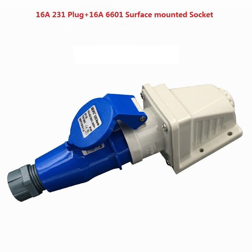 230V 16/32Amp 3Pin Industrial Site Plugs/Socket IP44 Male/Female ...