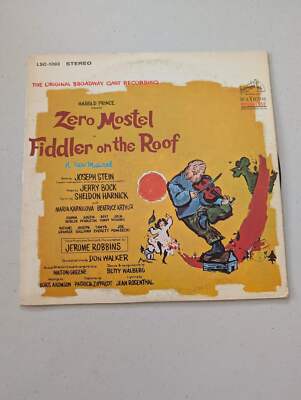 Fiddler On The Roof LP Record Zero Mostel Broadway Cast Recording 1964 ...