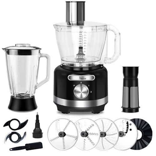 16 Cup Food Processor Blender Combo,10-in-1 Multifunction 3.8L Meat ...