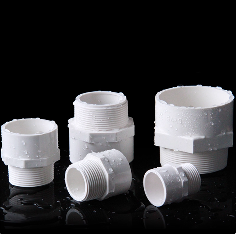 White PVC Pipe Adhesive Fittings Sleeves Bend Elbow Tee Reducer Caps ...
