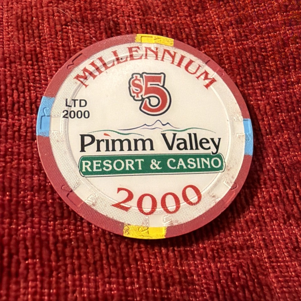 Primm Valley Resort $5 LTD 2000 Millennium Las Vegas, Nevada Casino ...