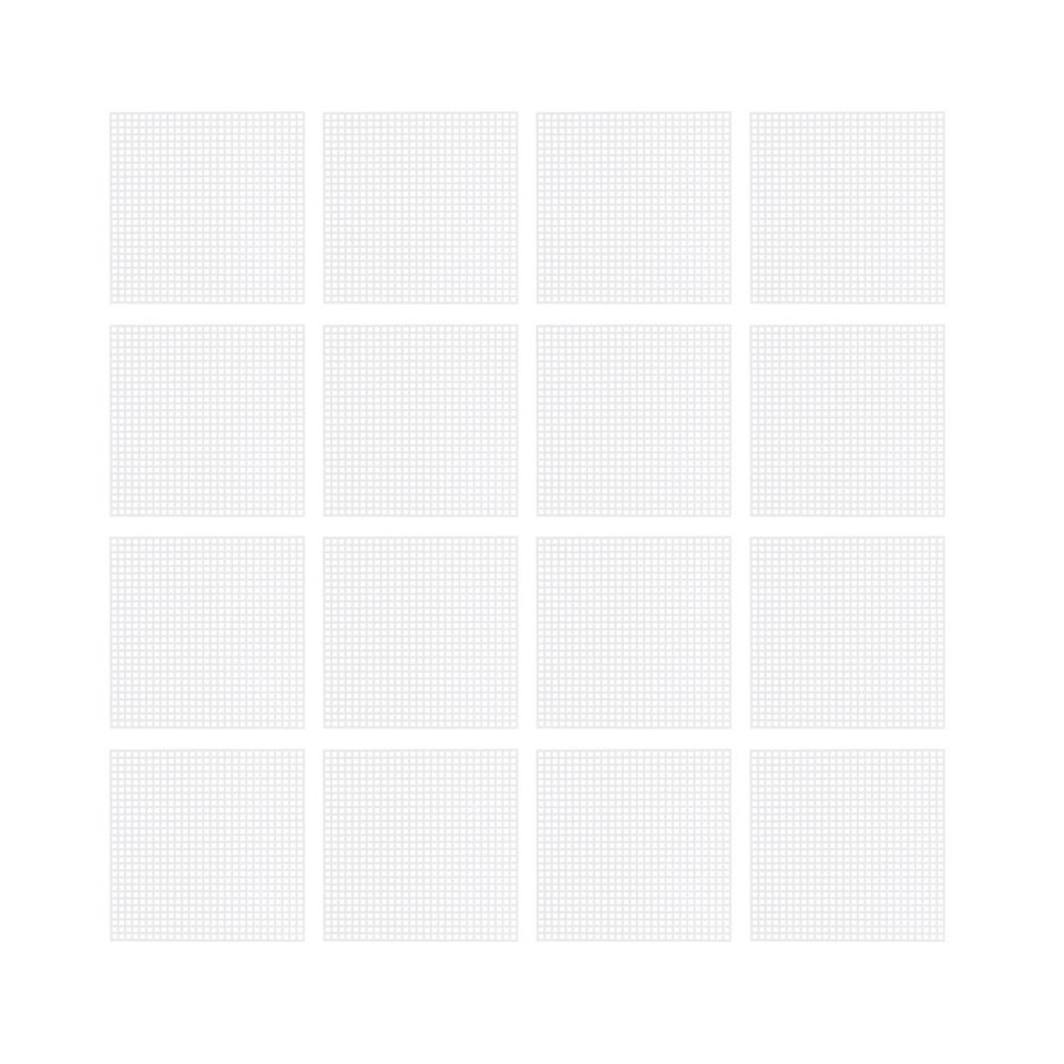 30 PCS Multi-purpose Mesh Sheet Embroidery Canvas Cross Stitch Meshes ...