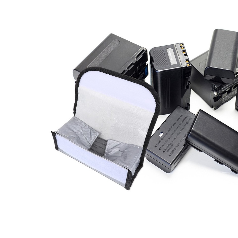 2 Pcs Safe Accessories Small Zipper Pouch Batteries Protector Bag ...