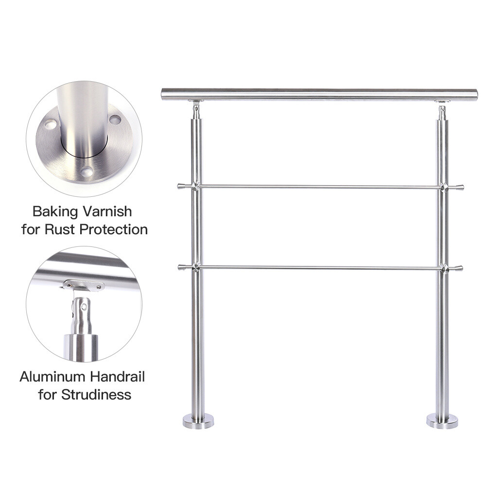 Free Standing Safety Handrail Balustrade Staircase Grab Step Rail ...