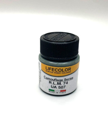 Lifecolor German luftwaffe Gray Graugrun Acrylic Paint WWII 22ml RLM 74 ...