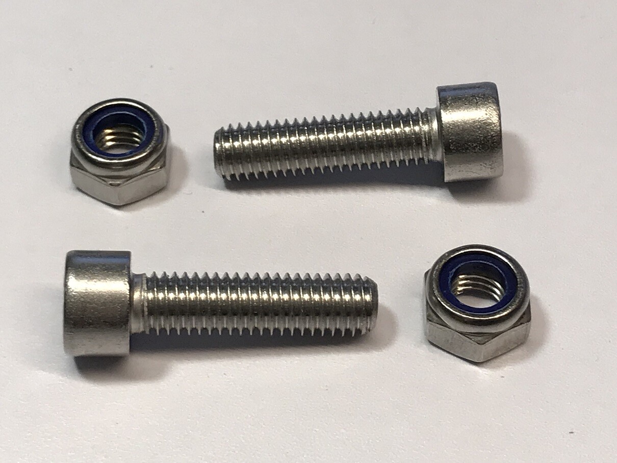 10 Stück Schraube DIN 912 M8x30 Edelstahl A2 + Mutter M8 A2 (InnenTorx ...