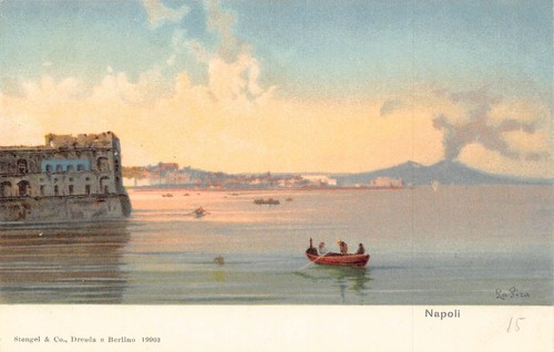 L071 Italy Naples boat vintage postcard | eBay