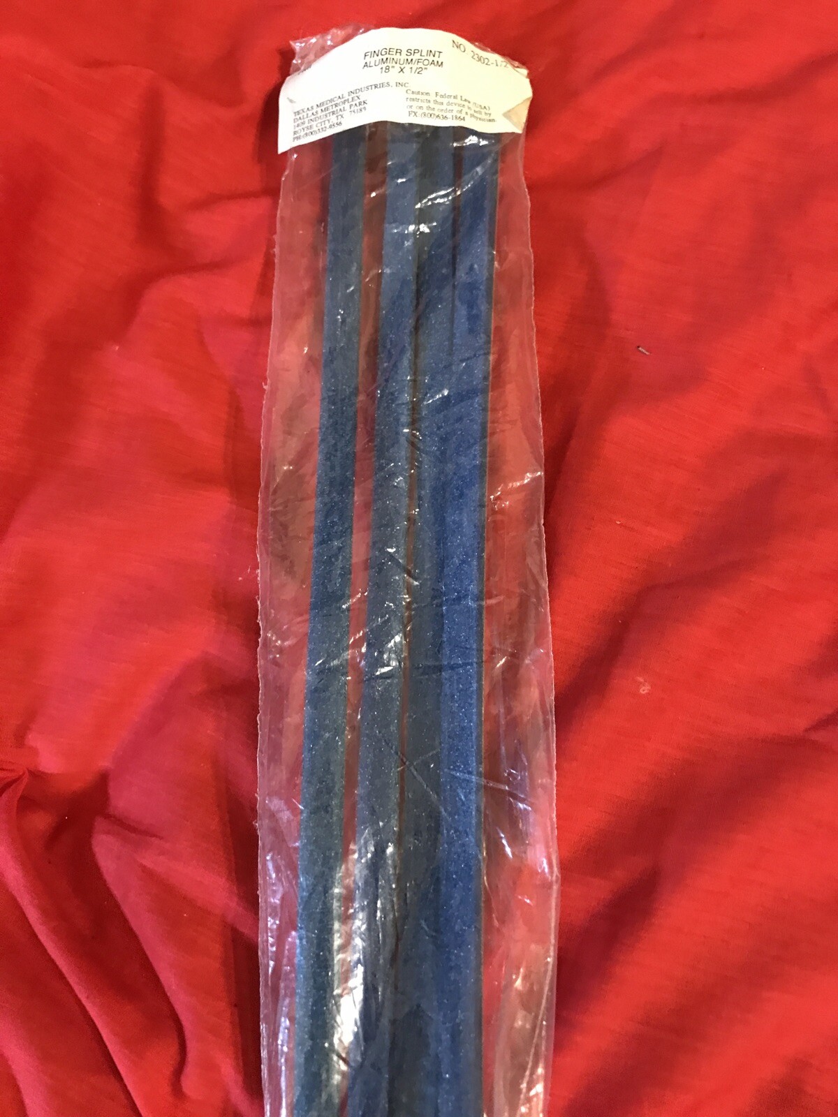 Finger Splint Padded Aluminum / Foam Left or Right Hand Silver,Royce ...