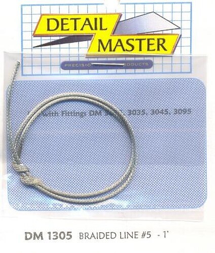 Detail-Master Braided Line #5 (.060''/1ft.) - Plastic Model Vehicle ...