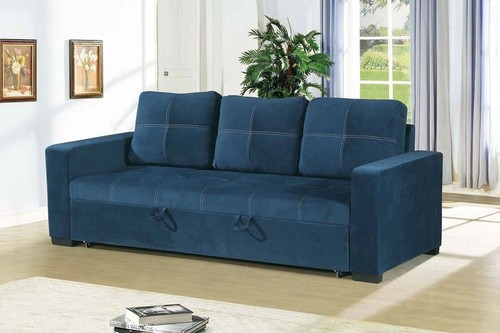 Davos Convertible Sofa Set Upholstered in Polyfiber 742169051805| eBay