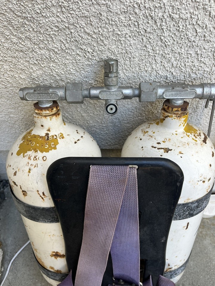 Vintage Twin Scuba Tanks | eBay