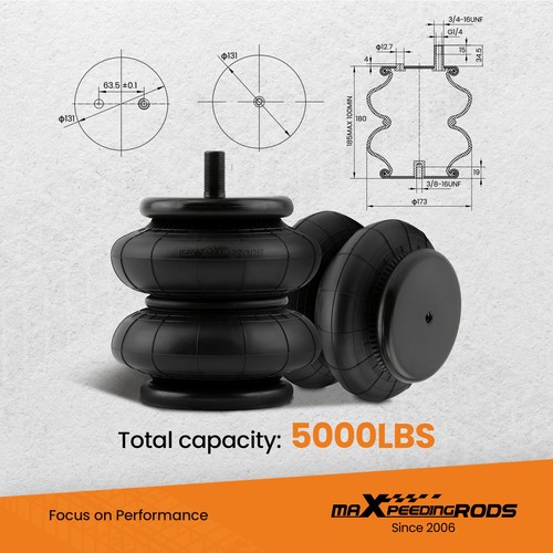 Air Suspension Spring Kit Rear fit F250 F350 Super Duty 2WD 4WD 2011 ...