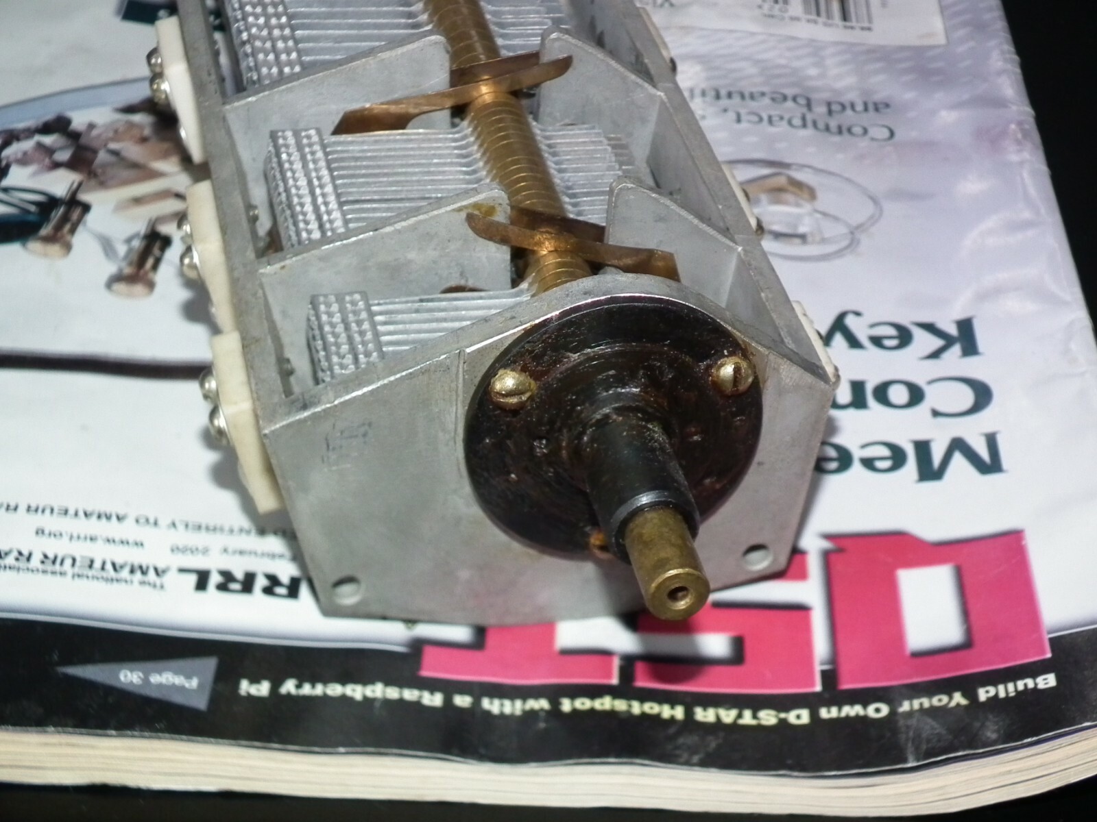 Three Sections Air Variable Capacitor 200pF + 275pF + 300pF NOS Ball ...