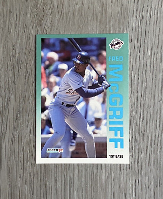 1992 MLB Fleer Baseball | Fred McGriff | #614 | San Diego Padres | eBay