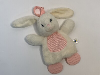 Bobo Buddies Bunny Rabbit Baby Teether Lovey Security Crinkle Toy Pink ...