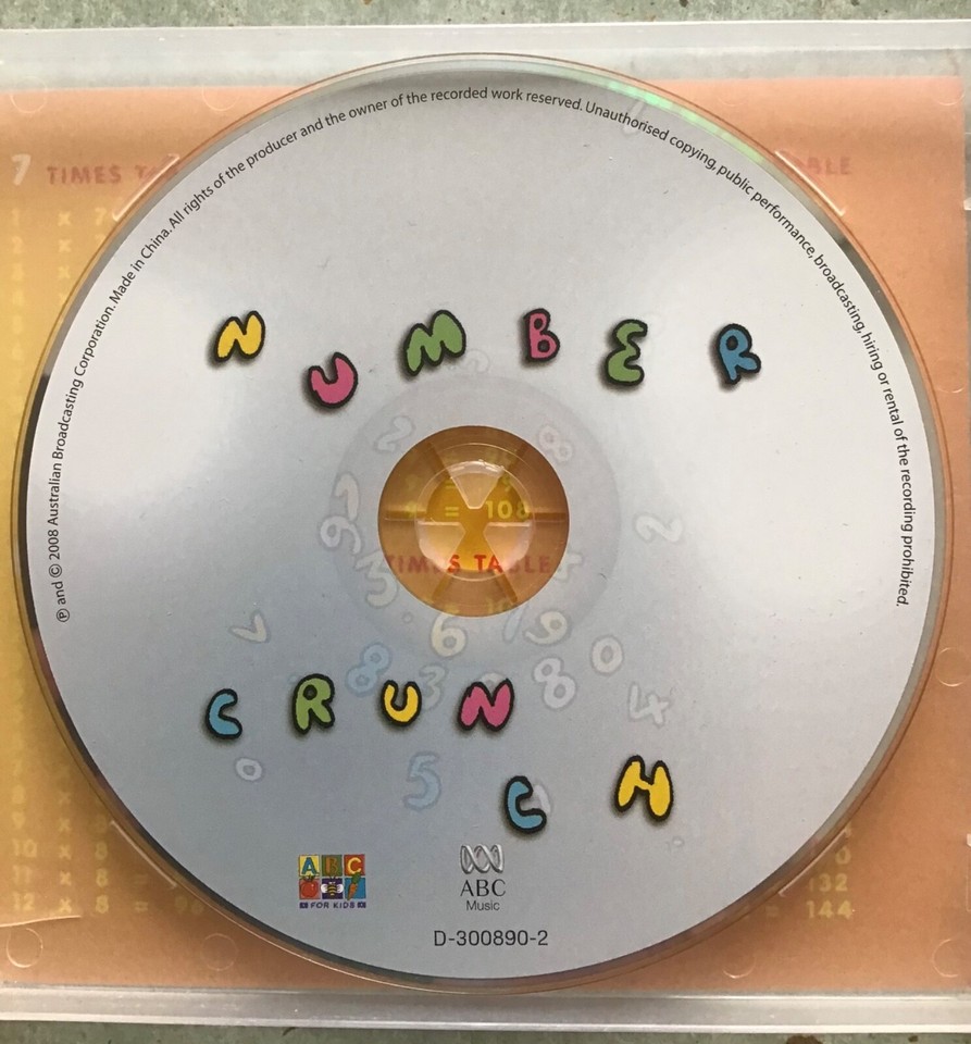 Numbers Crunch CD ABC for Kids | eBay Australia