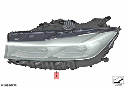 Genuine BMW G12 730Li 740Li 740LiX 750LiX Headlight LED AHL Right ...