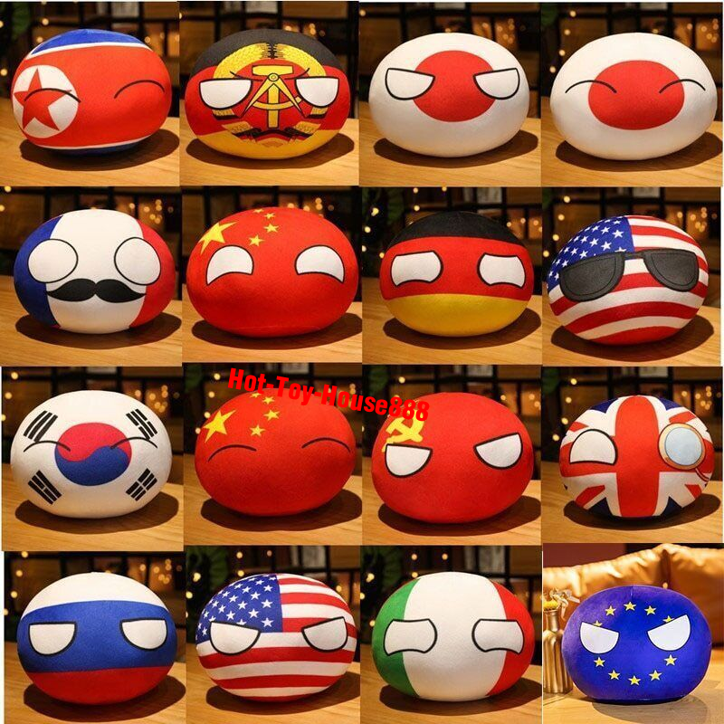10cm Country Ball Plush Toys Polandball Pendant Countryball Country ...