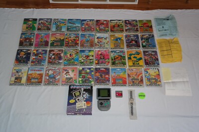 Watara Supervision Handheld Console System CIB w/ 37 games (Most NIB ...