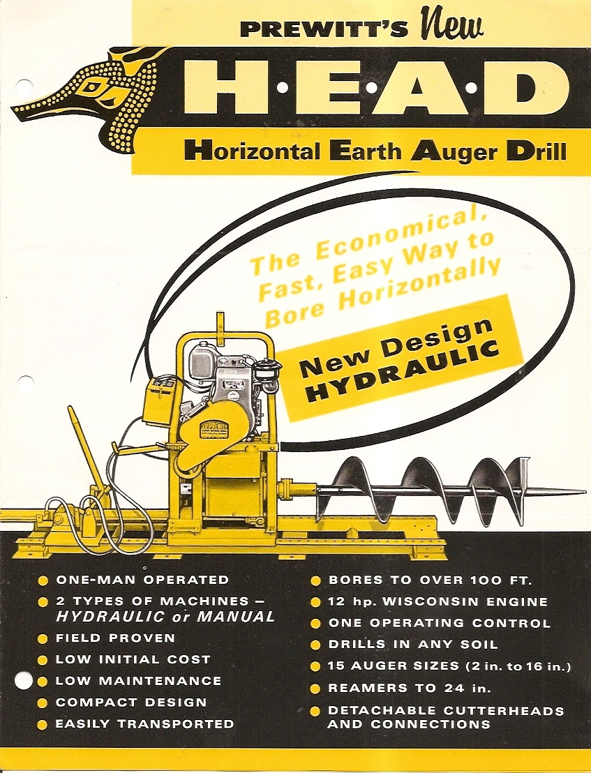 Equipment Brochure - Prewitt - HEAD - Horizontal Earth Auger Drill ...