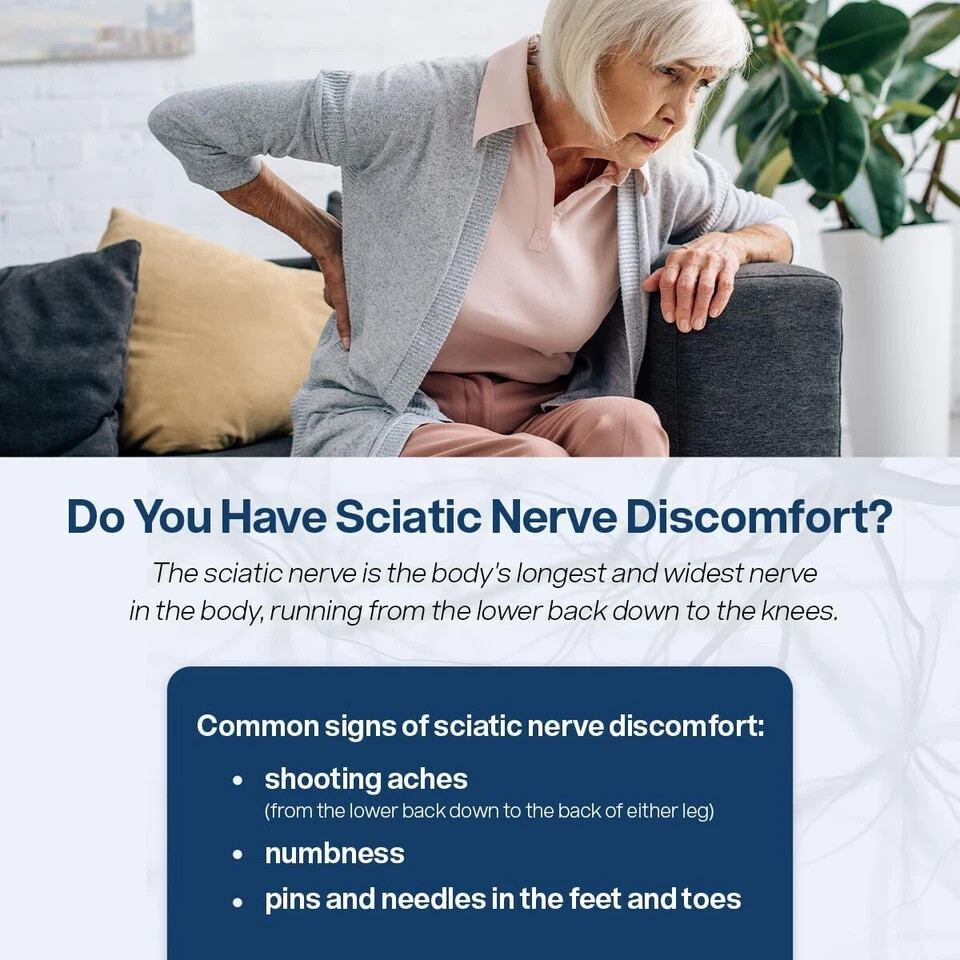 SciatiEase Labs Sciatic Nerve Formula Supplement Formula Neutral 300mg ...