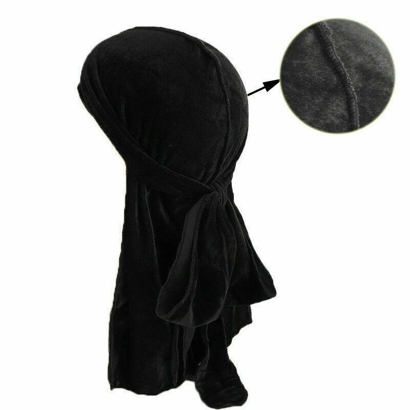 Women Men Unisex Velvet Durag Hat Cap Premium Designer Doo Rag Wave ...