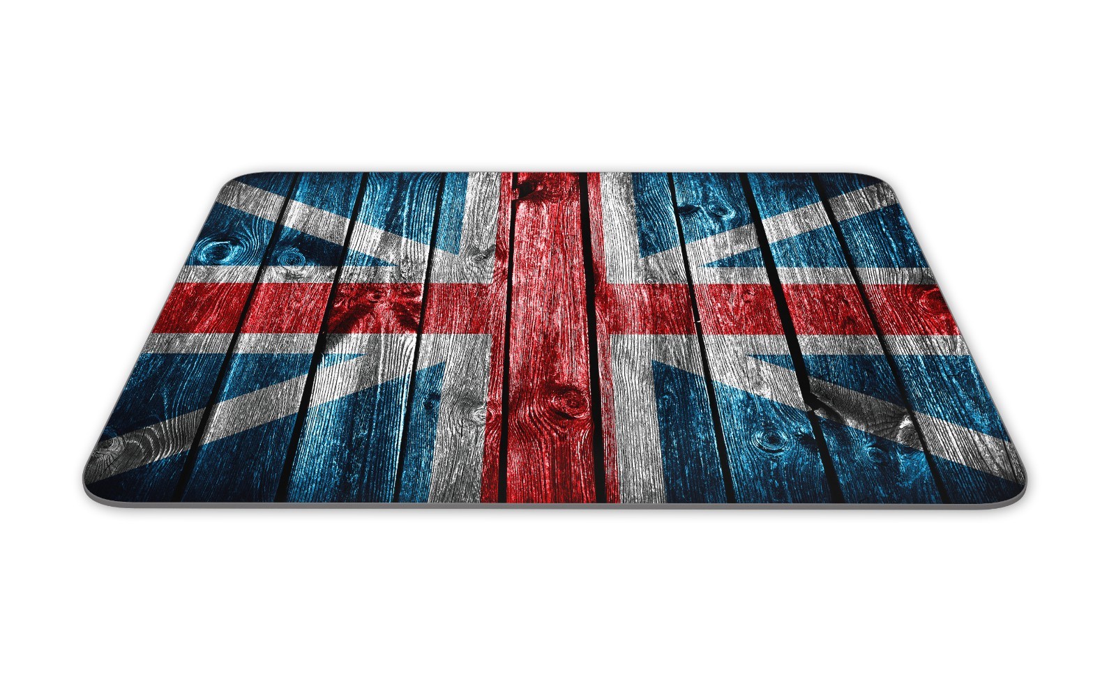 Cool Union Jack Mouse Mat Pad - Wooden Effect Flag Fun Gift PC Computer ...