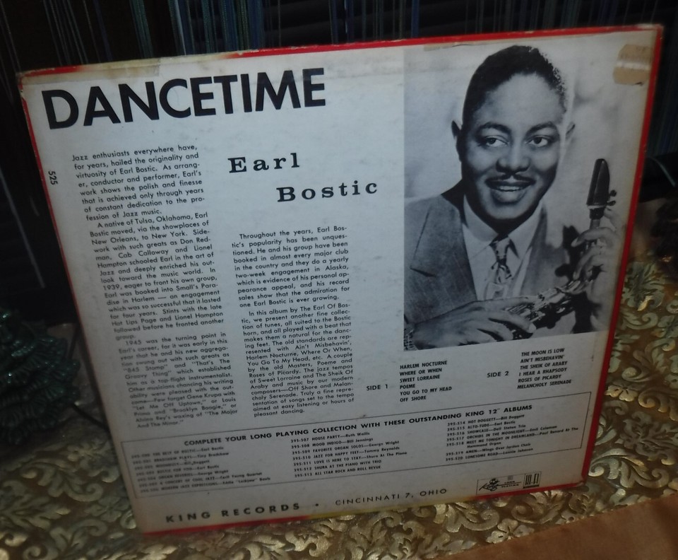 Earl Bostic The Best of Bostic Vinyl King 395-500 LP | eBay