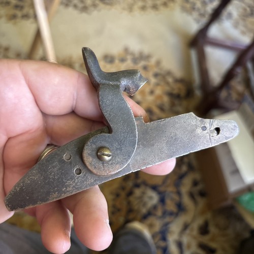 Civil War Percussion Iron Lock Plate For Musket Unmarked 5 Inches Long ...