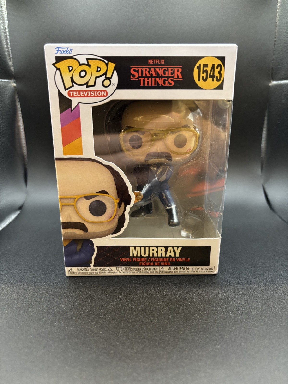 Funko POP! TV-Stranger Things Vinyl Figure-MURRAY #1543 (W Protector ...