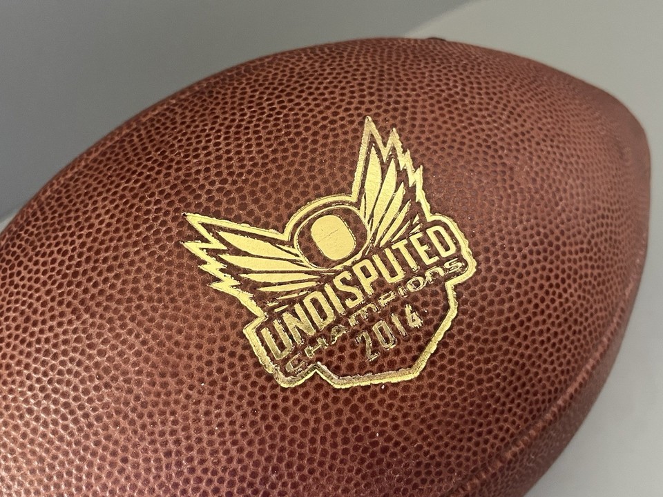 Rare! Nike Oregon Ducks Vapor One Football UNDISPUTED CHAMPIONS 2014 ...