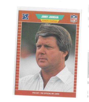 1989 Pro Set Jimmy Johnson Rookie #98 Cowboys | eBay