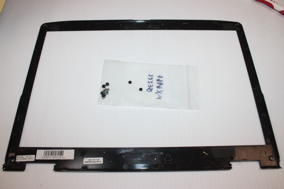 15.4" LCD FRONT SCREEN BEZEL/SCREWS 3DMA7LBTA02-GATEWAY MA7/MA3/MX ...