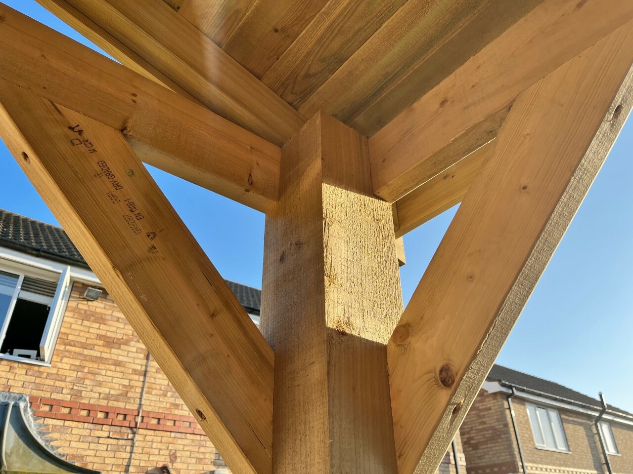 Heavy Duty Hot Tub Wooden Timber Garden Patio Pergola/GAZEBO Kits ...