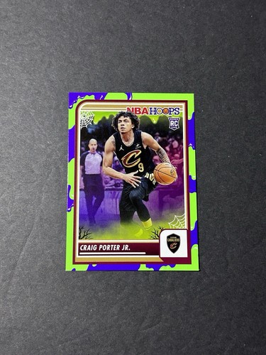 2023-24 Panini Haunted Hoops Craig Porter Jr. Slime Rookie Card #65 ...