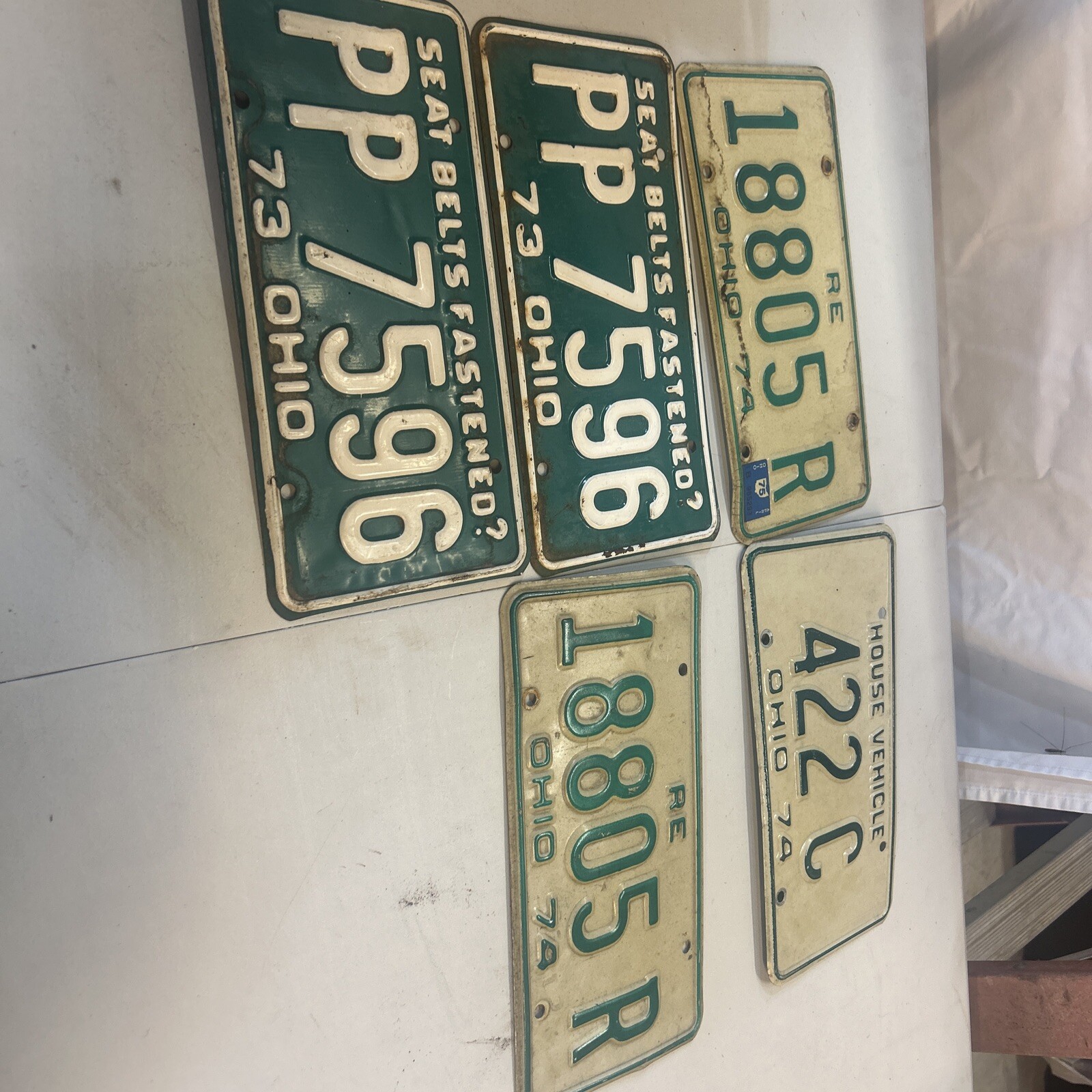 Lot Of 5 Vintage Ohio License Plates | eBay