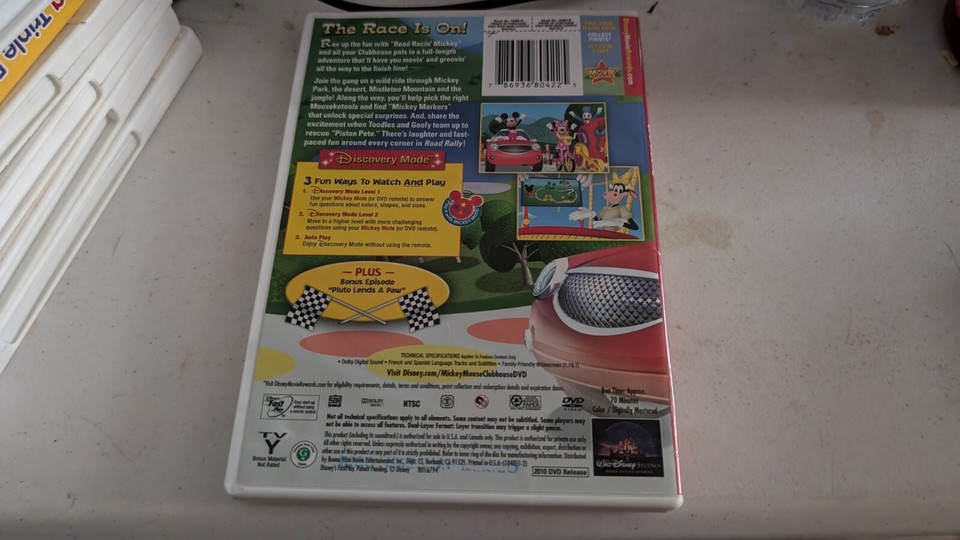 Disney Mickey Mouse Clubhouse Road Rally (DVD, 2010) [Tested, Working ...