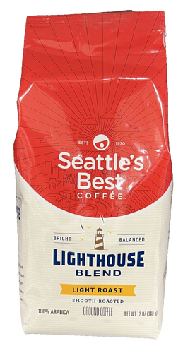 Seattle's Best Lighthouse Blend Light Roast Ground Coffee 12 oz ...