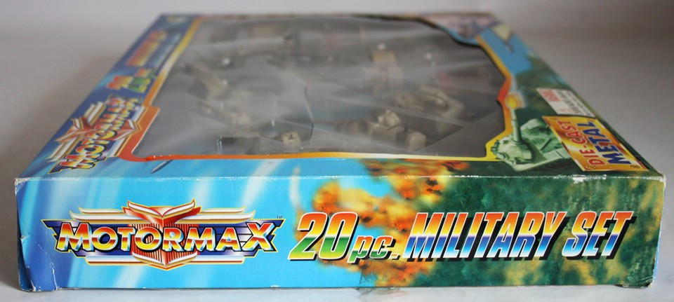 RARE VINTAGE 1995 ZYLMEX MOTORMAX MILITARY SET TANKS SOLDIERS REDBOX ...