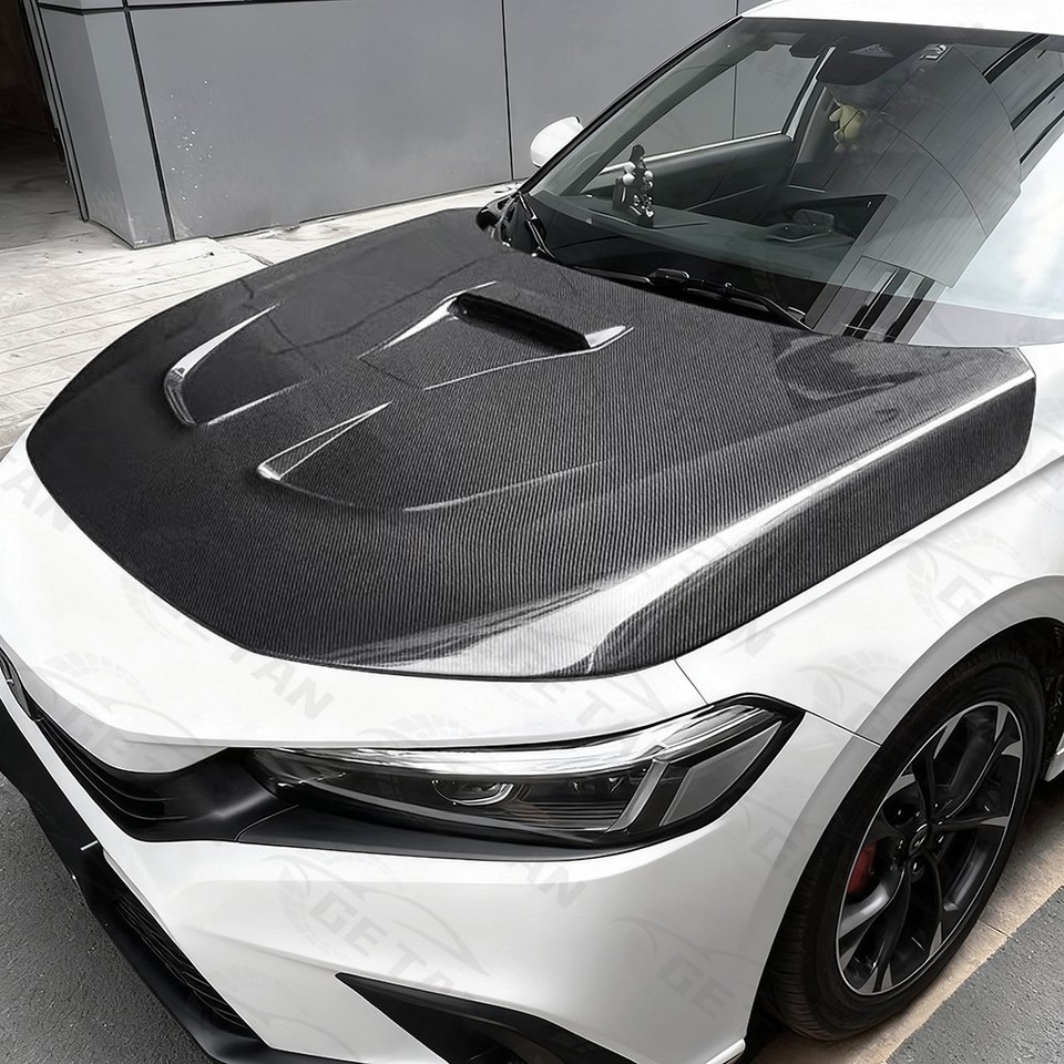 Carbon Fiber Front Hood Bonnet Fit for Honda Civic Type R FL5 by sea ...
